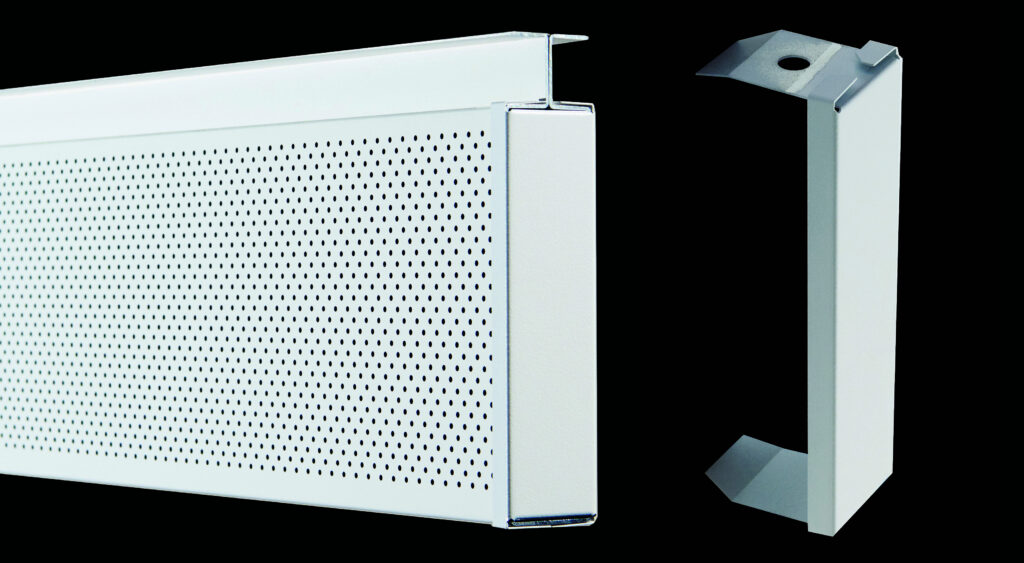 Ceiling panel end caps are field cut - Metal Construction News