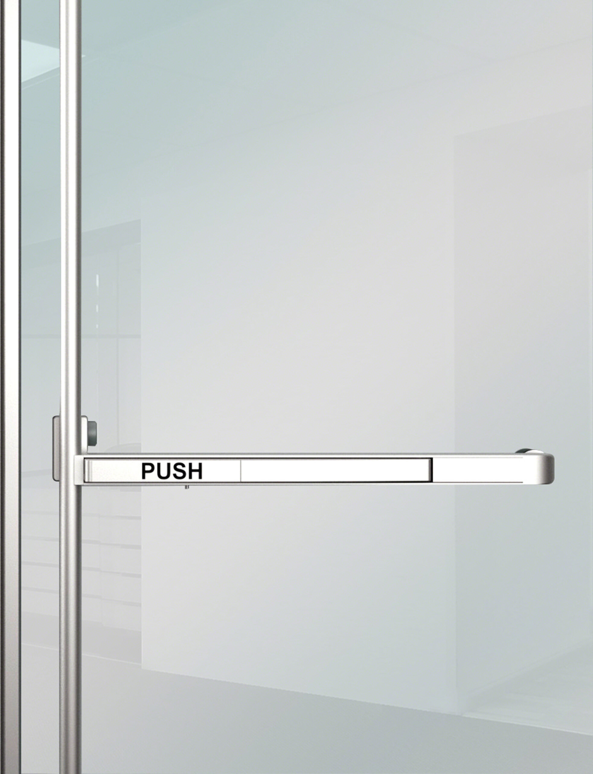 Emergency exit features narrow crash bar - Metal Construction News