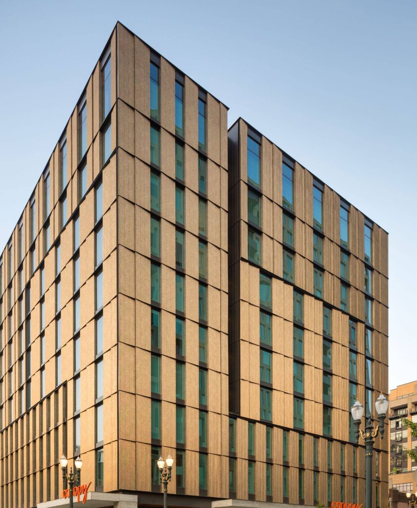 Hotel façade features custom metal panels - Metal Construction News