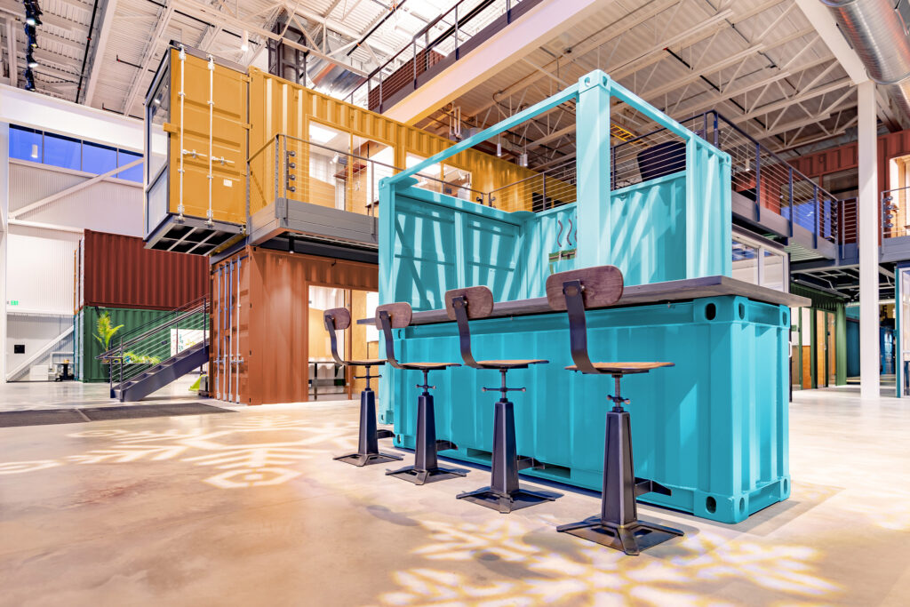 Salvaged Shipping Containers Aid Building Expansion - Metal ...