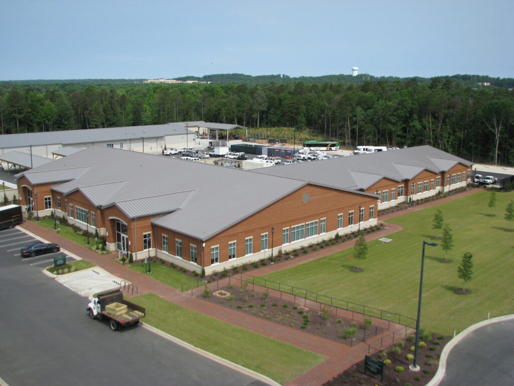 Facilities operations building and storage buildings at University of ...