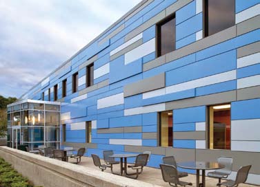 Multi-colored panels cure office organization - Metal Construction News